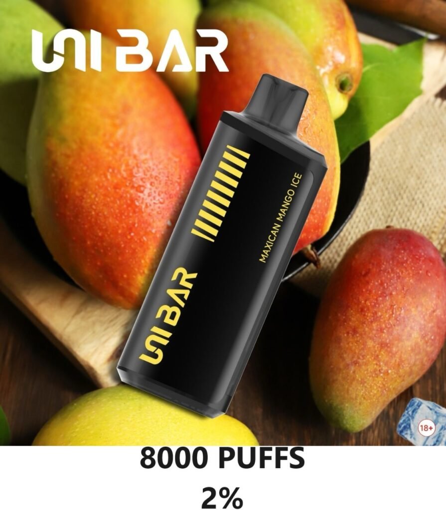UNI BAR 8000 Puffs, Best 2% Nic Disposable Vape.