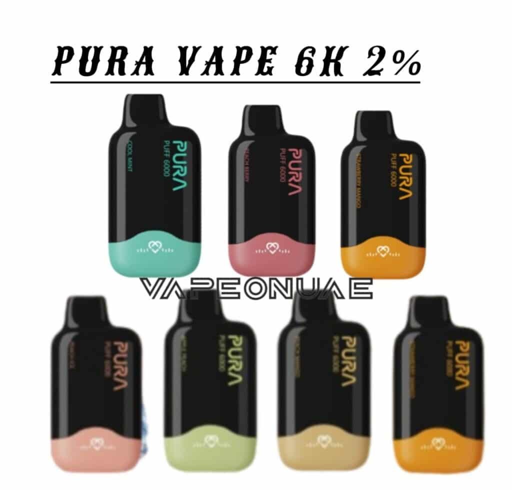 PURA 6000 Puffs Disposable Vape, Best 2% Vape,