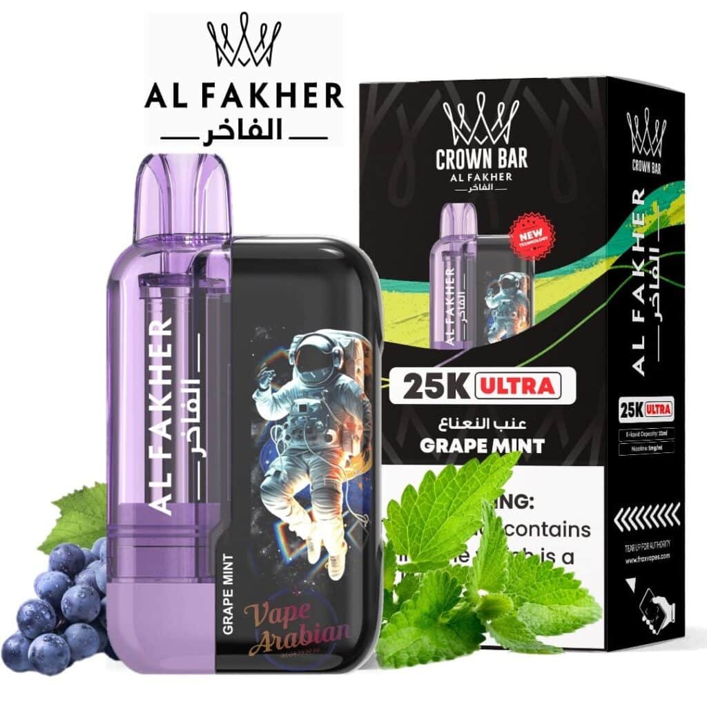 Al Fakher Crown Bar 25k Ultra Disposable, DTL Best Vape,